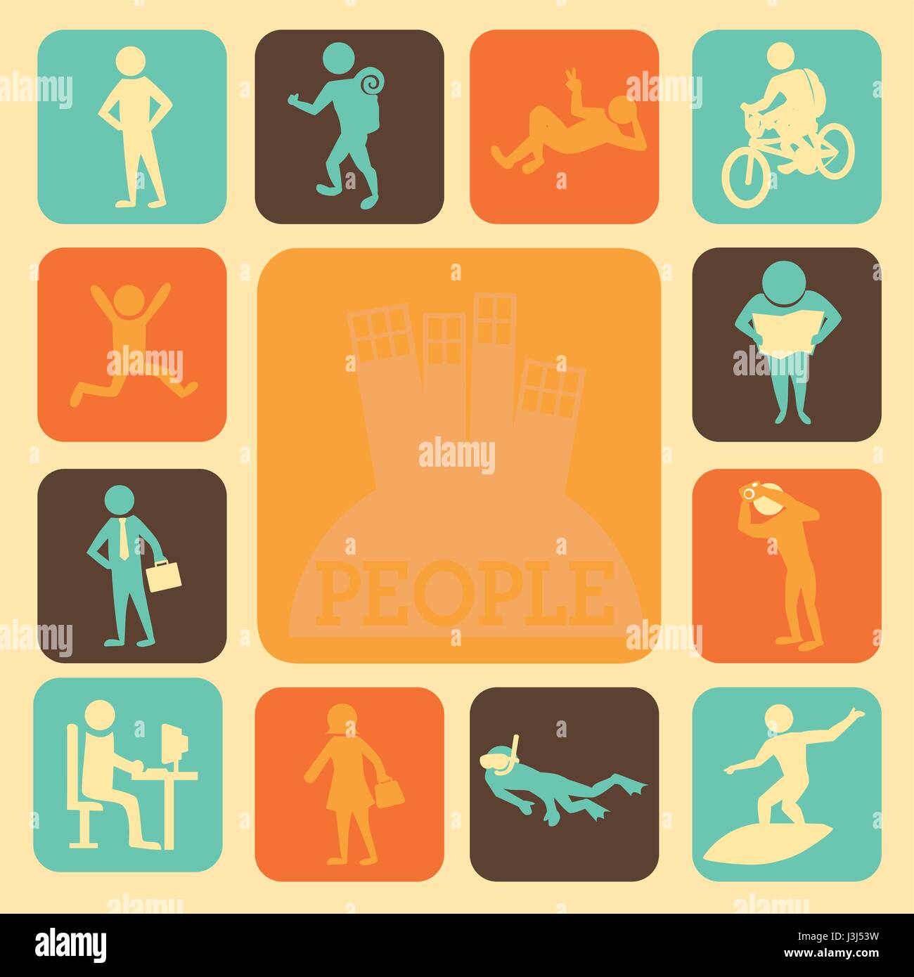 activities of people Stock Vector Image & Art - Alamy