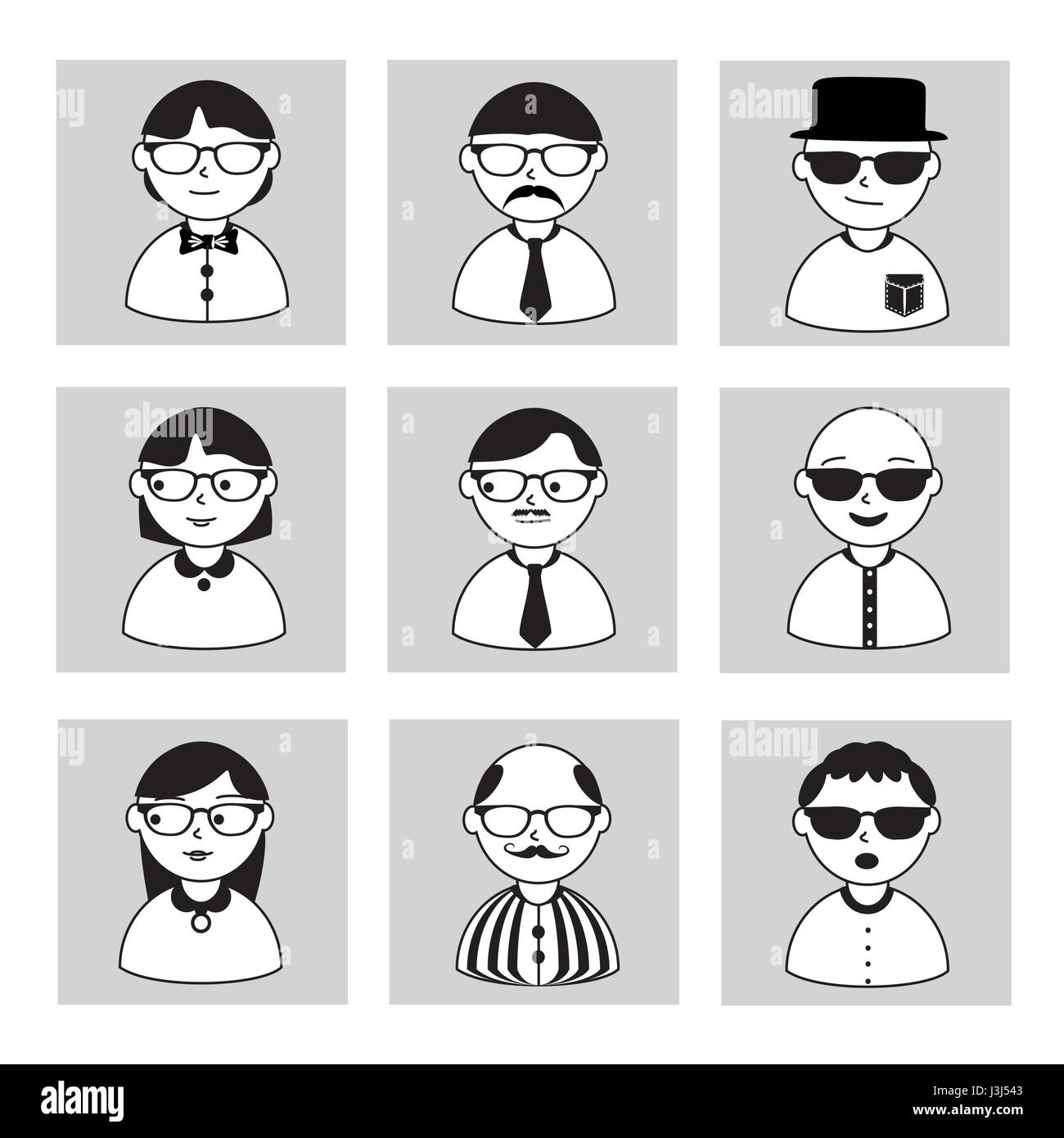 people icons Stock Vector Image & Art - Alamy