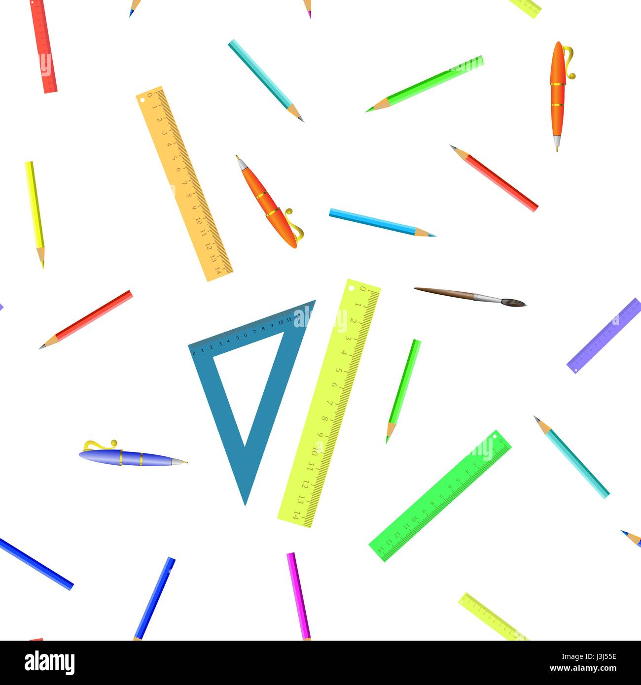 Colorful Plastic Rulers Seamless Pattern Stock Vector Image & Art - Alamy