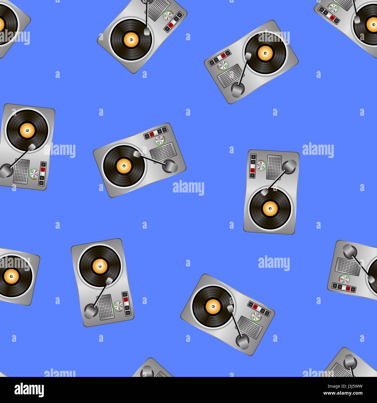Vinyl Record Players Seamless Pattern Stock Vector Image & Art - Alamy