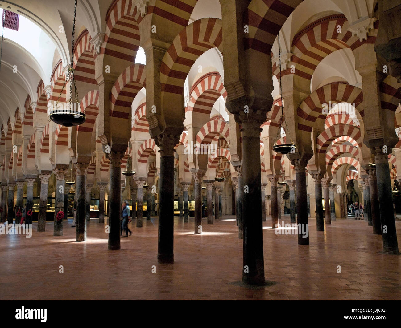 Interior of the Great Mosque of Cordoba, Spain Stock Photo - Alamy