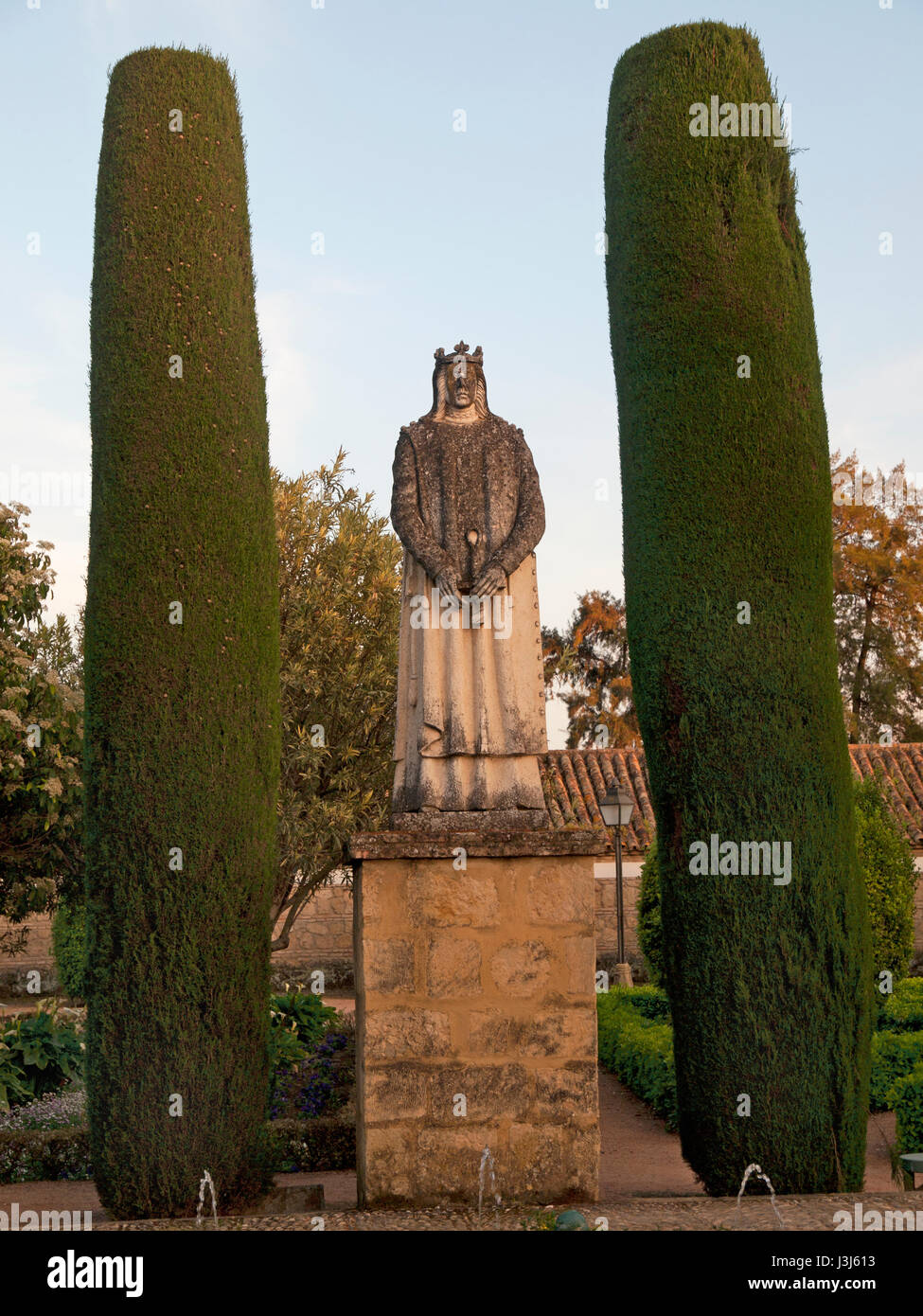 The gardens of the Alcazar Fortress of the Christian Monarchs in ...