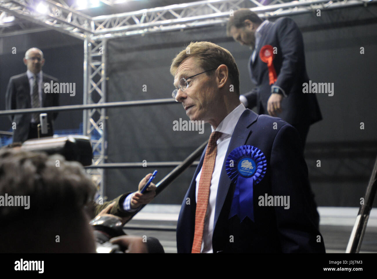 Conservative candidate Andy Street reacts after he was announced as the ...
