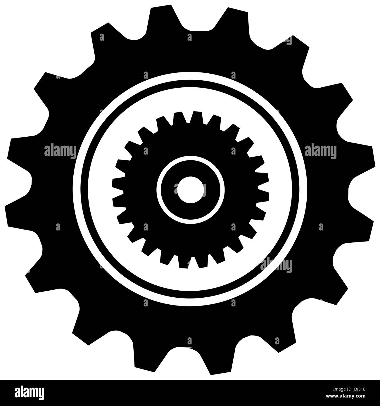 gear wheel icon Stock Vector Image & Art - Alamy