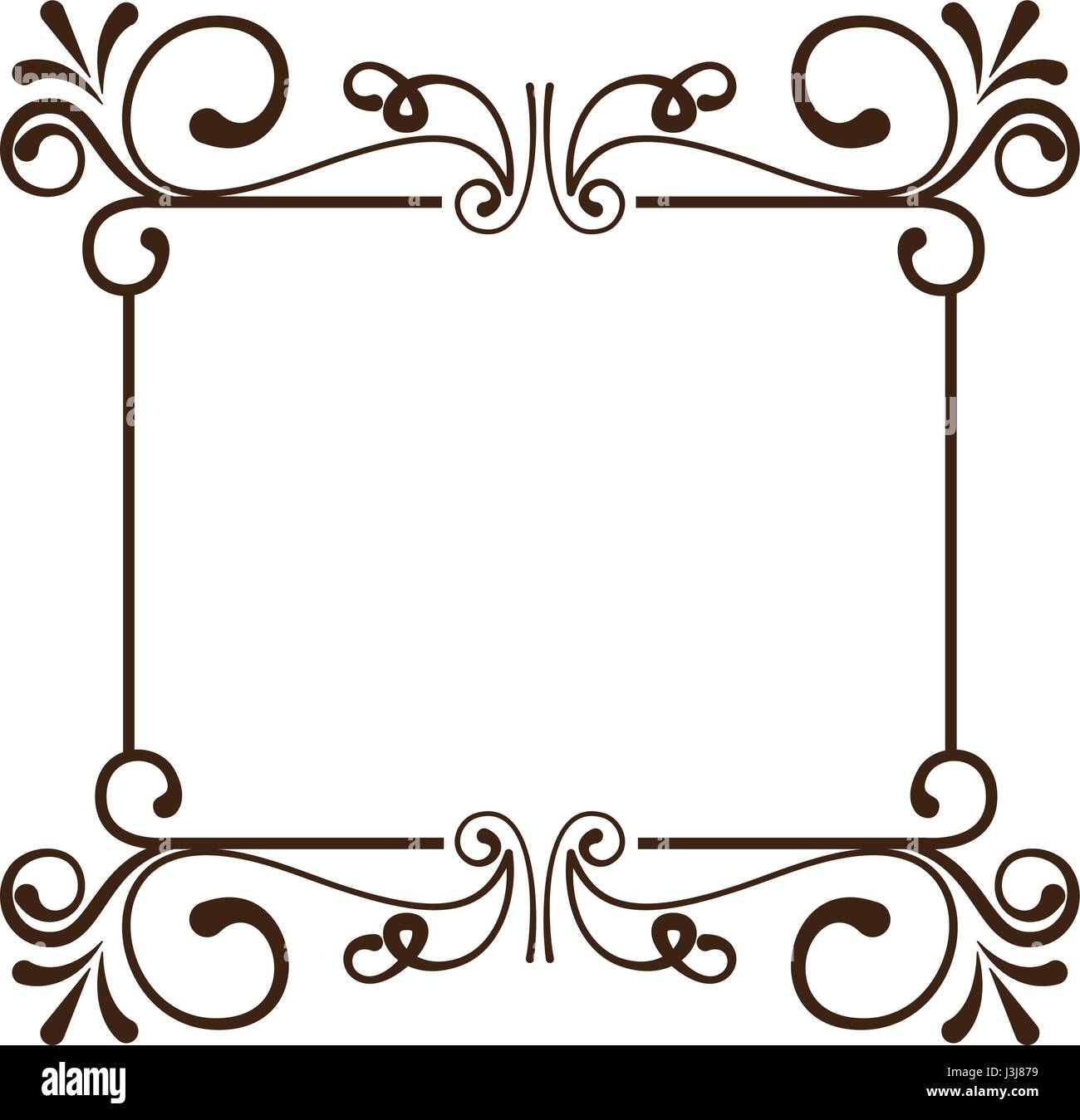 vintage frame icon Stock Vector Image & Art - Alamy