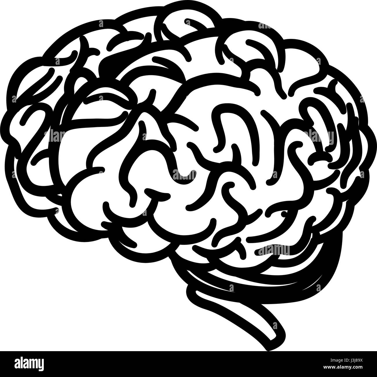 Human brain symbol Stock Vector Image & Art - Alamy