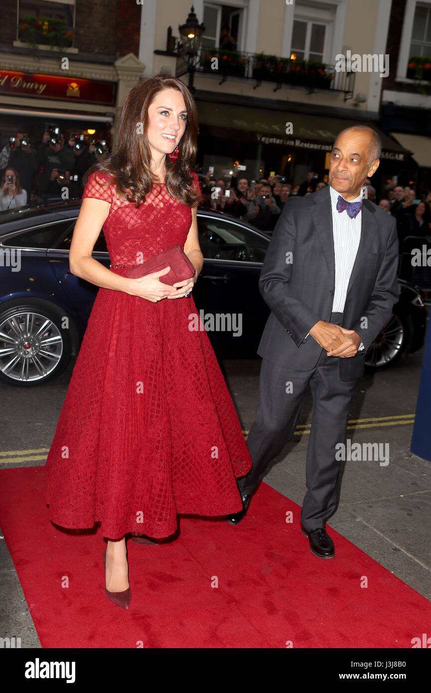 Catherine, Duchess of Cambridge, and Kenneth Olisa attend the opening ...