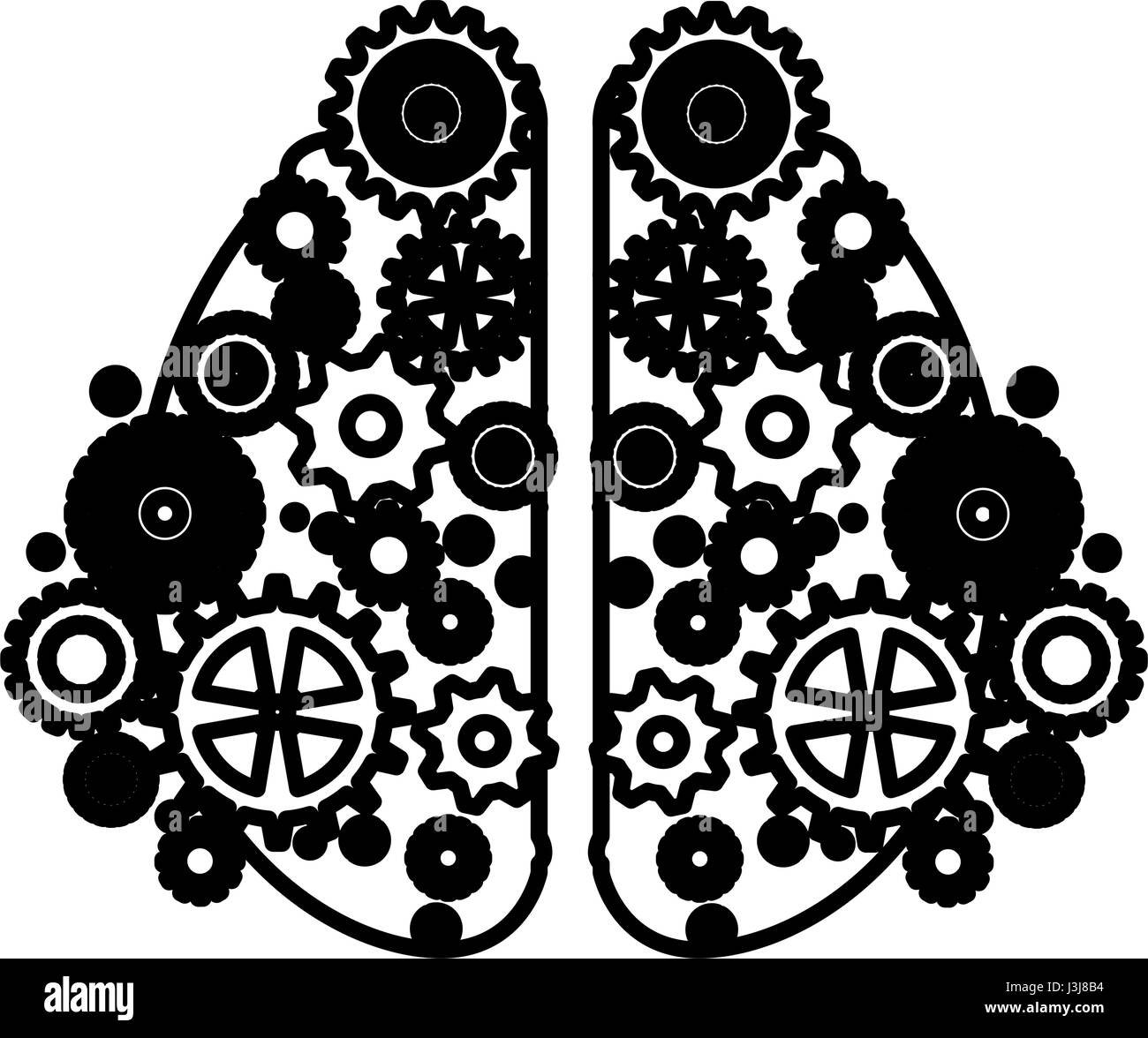 Human brain symbol Stock Vector Image & Art - Alamy