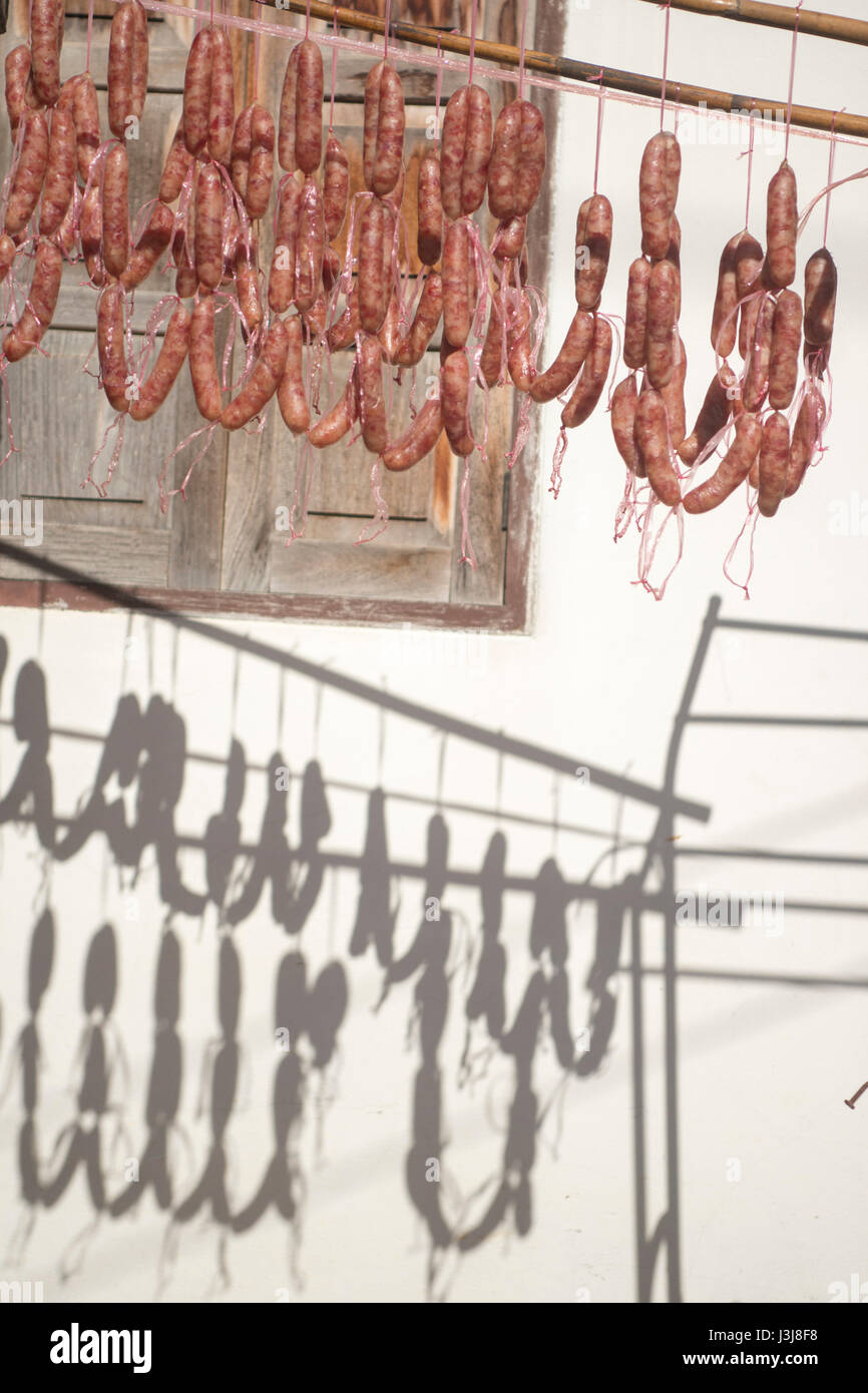 Drying sausage hi-res stock photography and images - Alamy