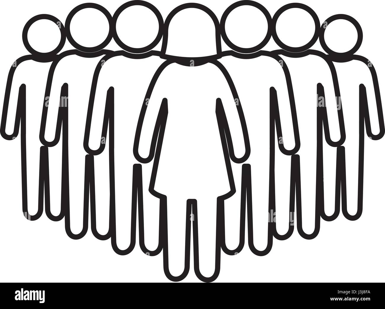 Teamwork pictogram symbol Stock Vector Image & Art - Alamy