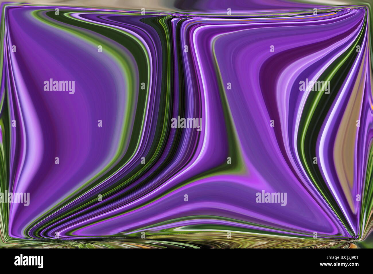 Distorted wavy picture in purple and dark grey shadows. Bright abstract ...
