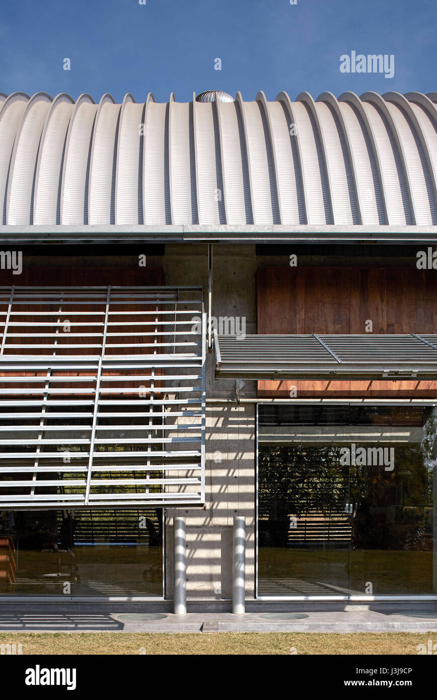 Garden side exterior view with louvres open. The Pool Studio of ...