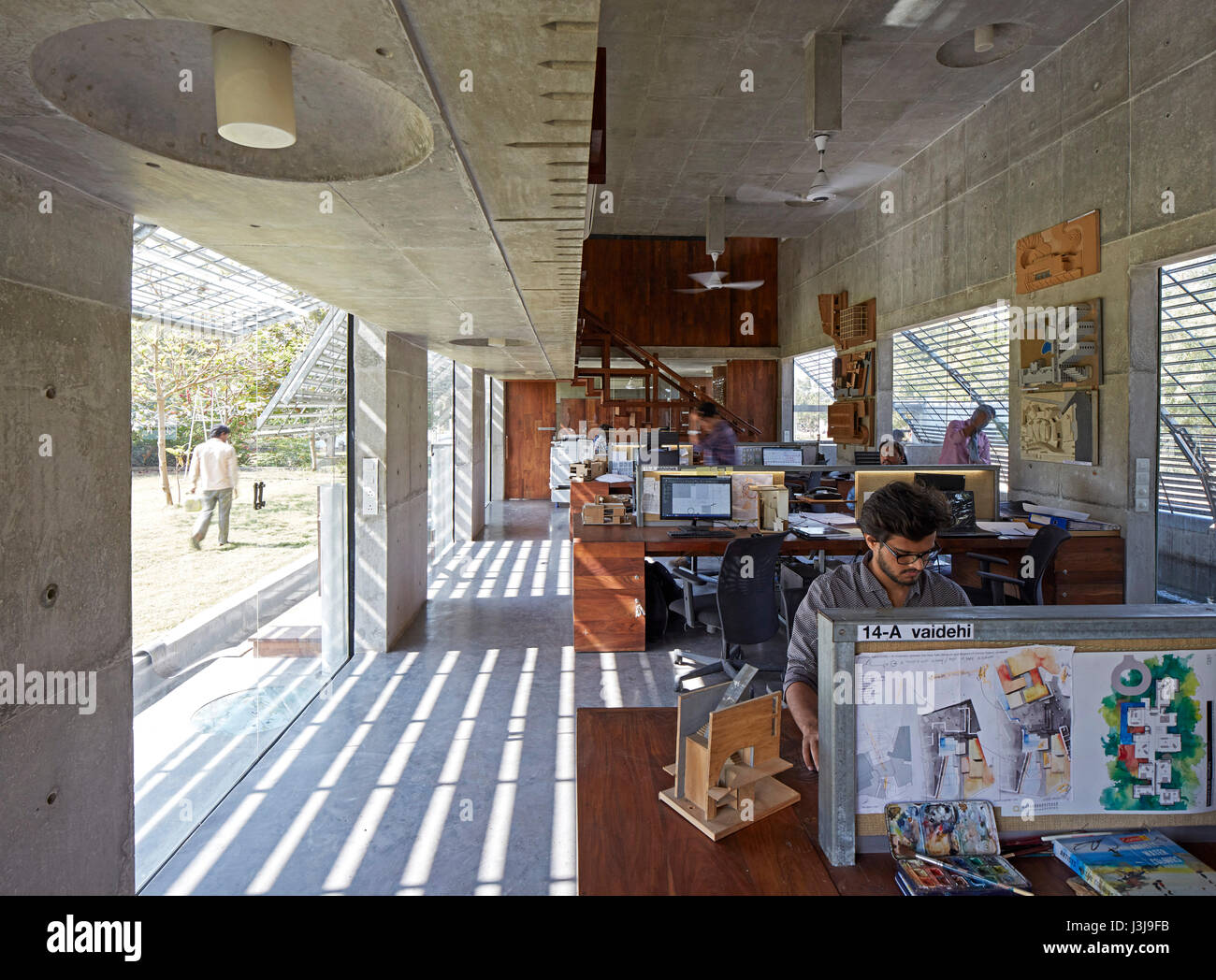 Interior studio view. The Pool Studio of Matharoo Associates, Ahmedabad ...