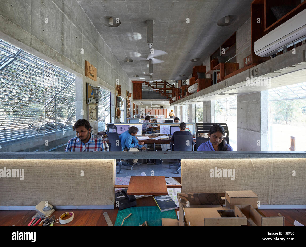 Interior studio view with staff. The Pool Studio of Matharoo Associates ...