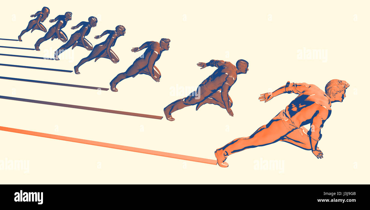 Moving Forward and Person Leading the Way Concept Stock Photo - Alamy