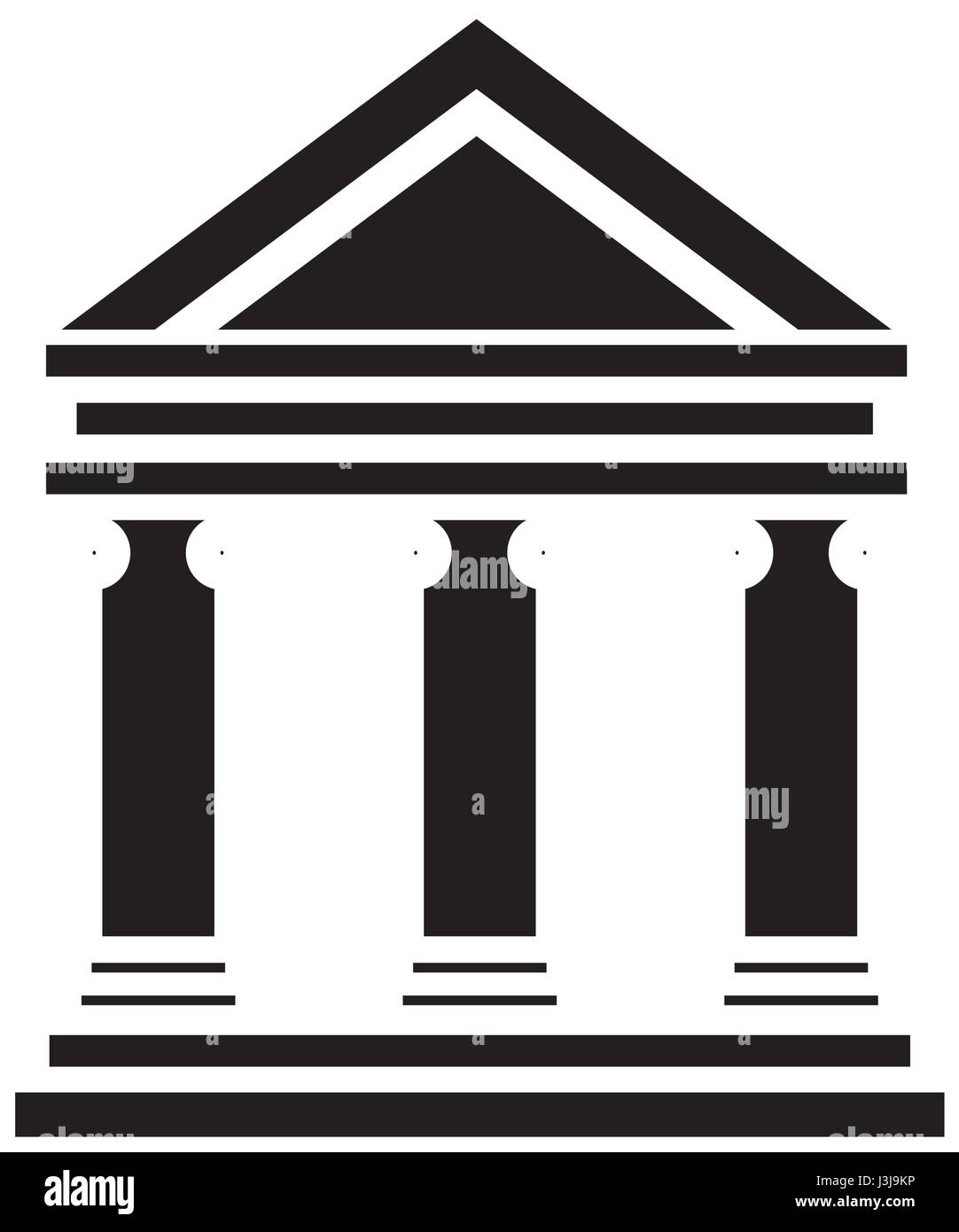 Bank building symbol Stock Vector Image & Art - Alamy