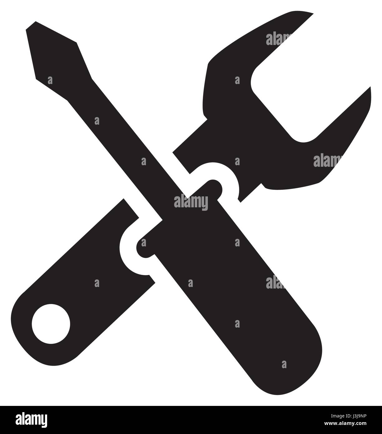 Construction tools crossed Stock Vector Image & Art - Alamy