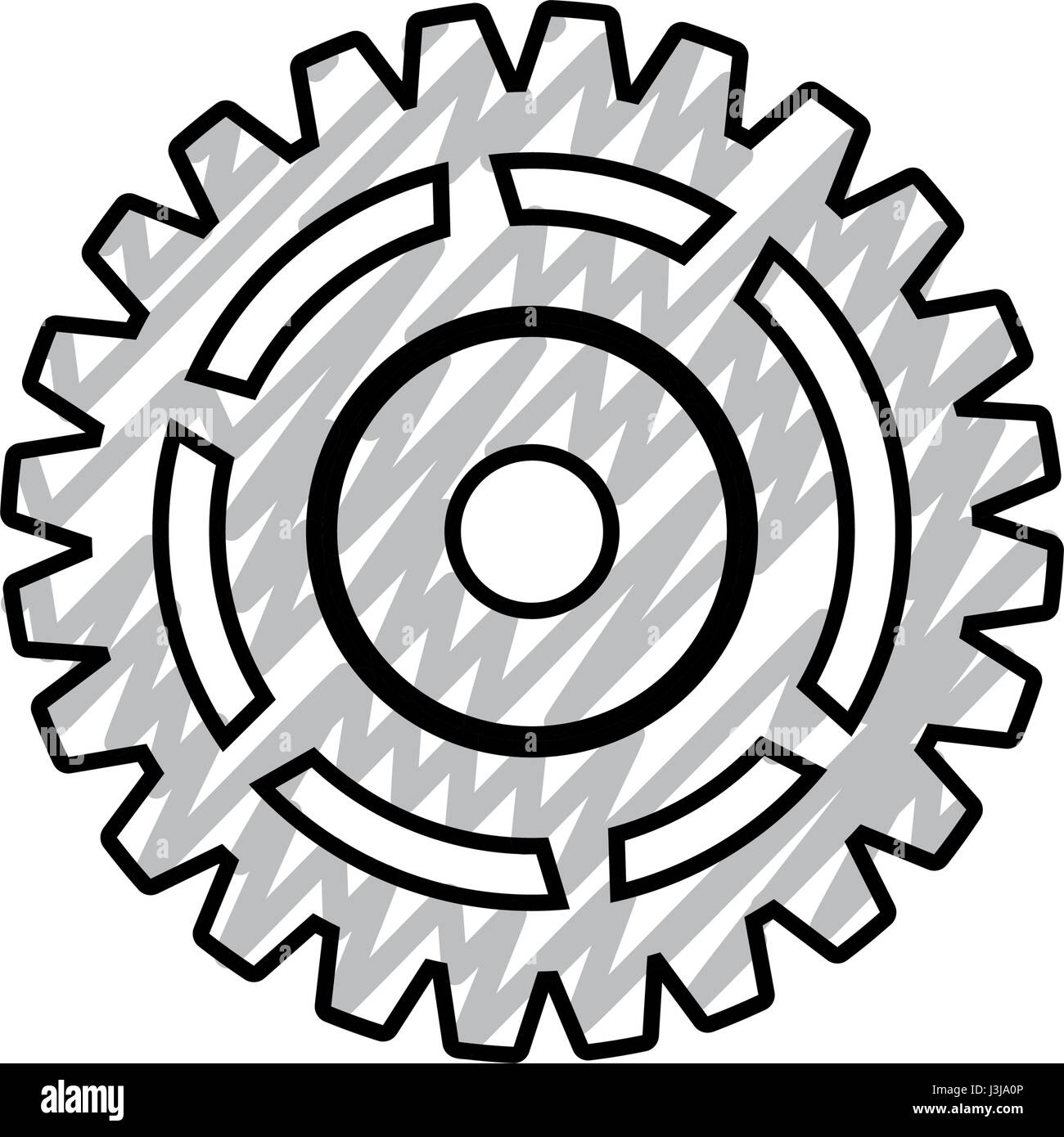 Gear machinery piece Stock Vector Image & Art - Alamy