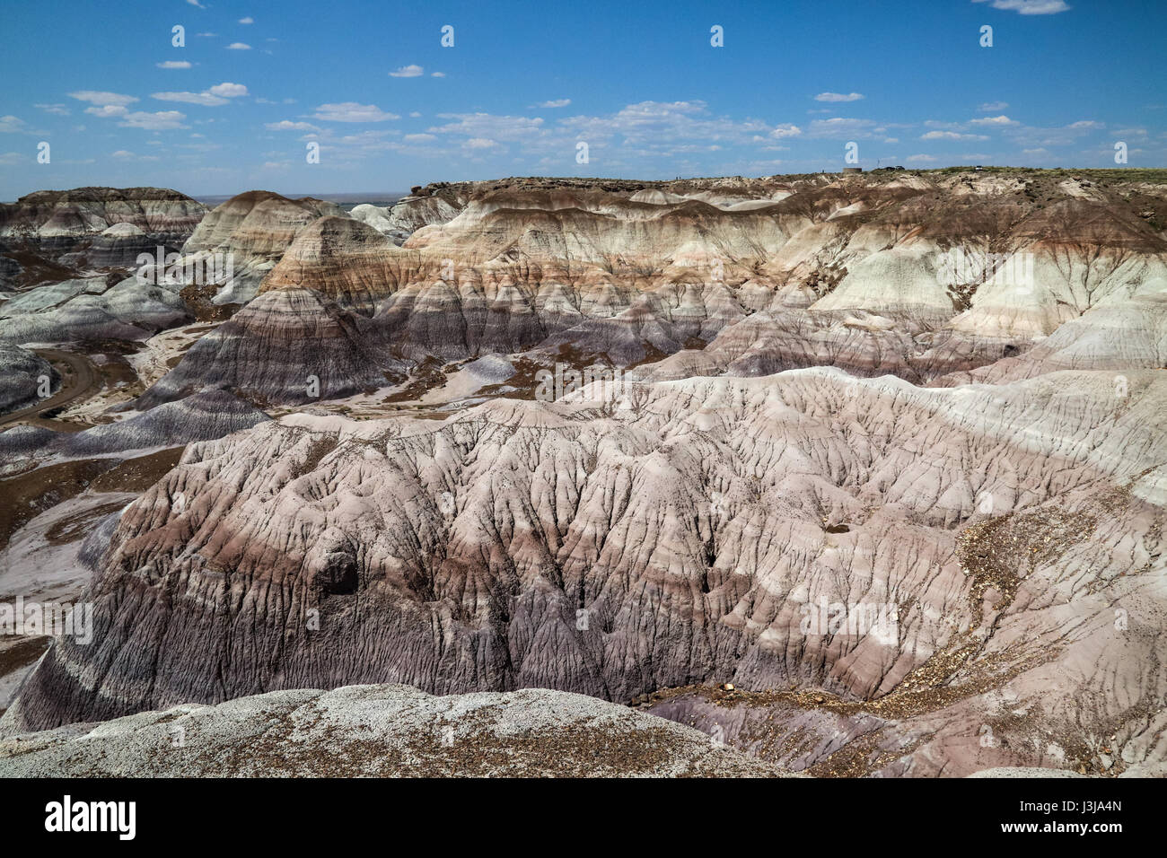 Interesting Geographic formation in the Painted Desert of Arizona Stock ...