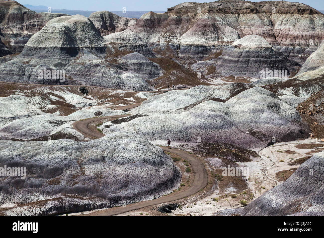 Interesting Geographic formation in the Painted Desert of Arizona Stock ...