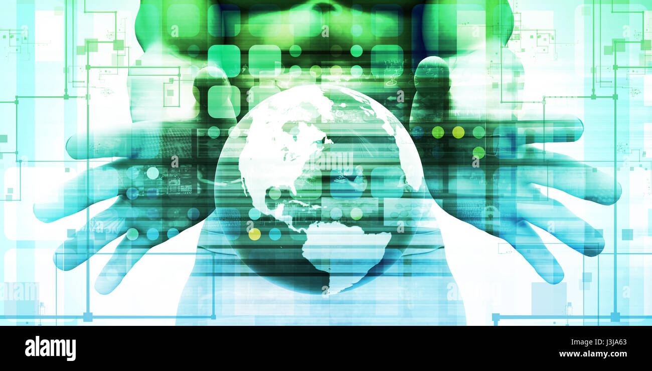 Science Futuristic Technology as a Concept Art Stock Photo - Alamy