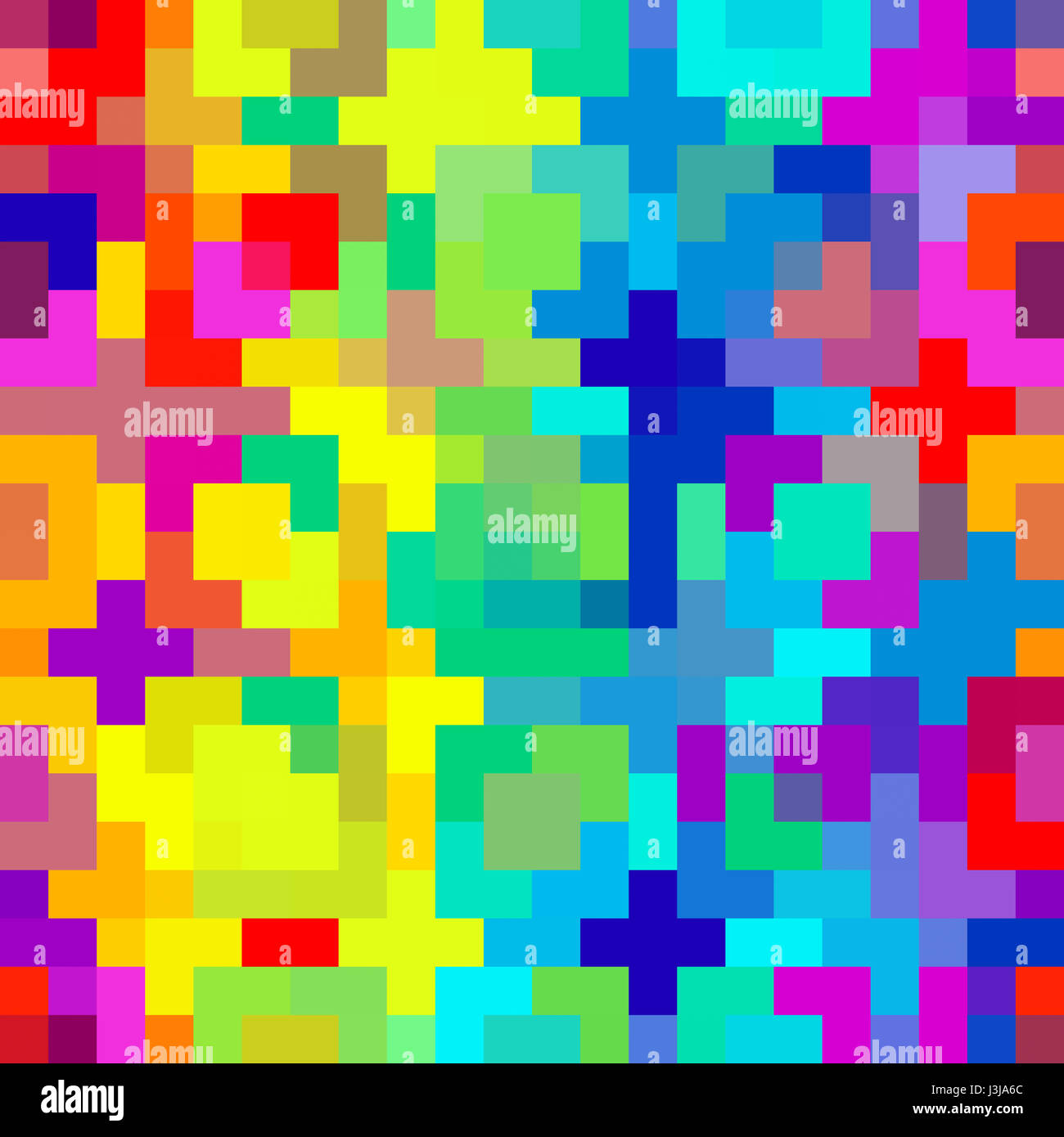 Seamless Pixel Background with Colorful and Creative Concept Stock ...