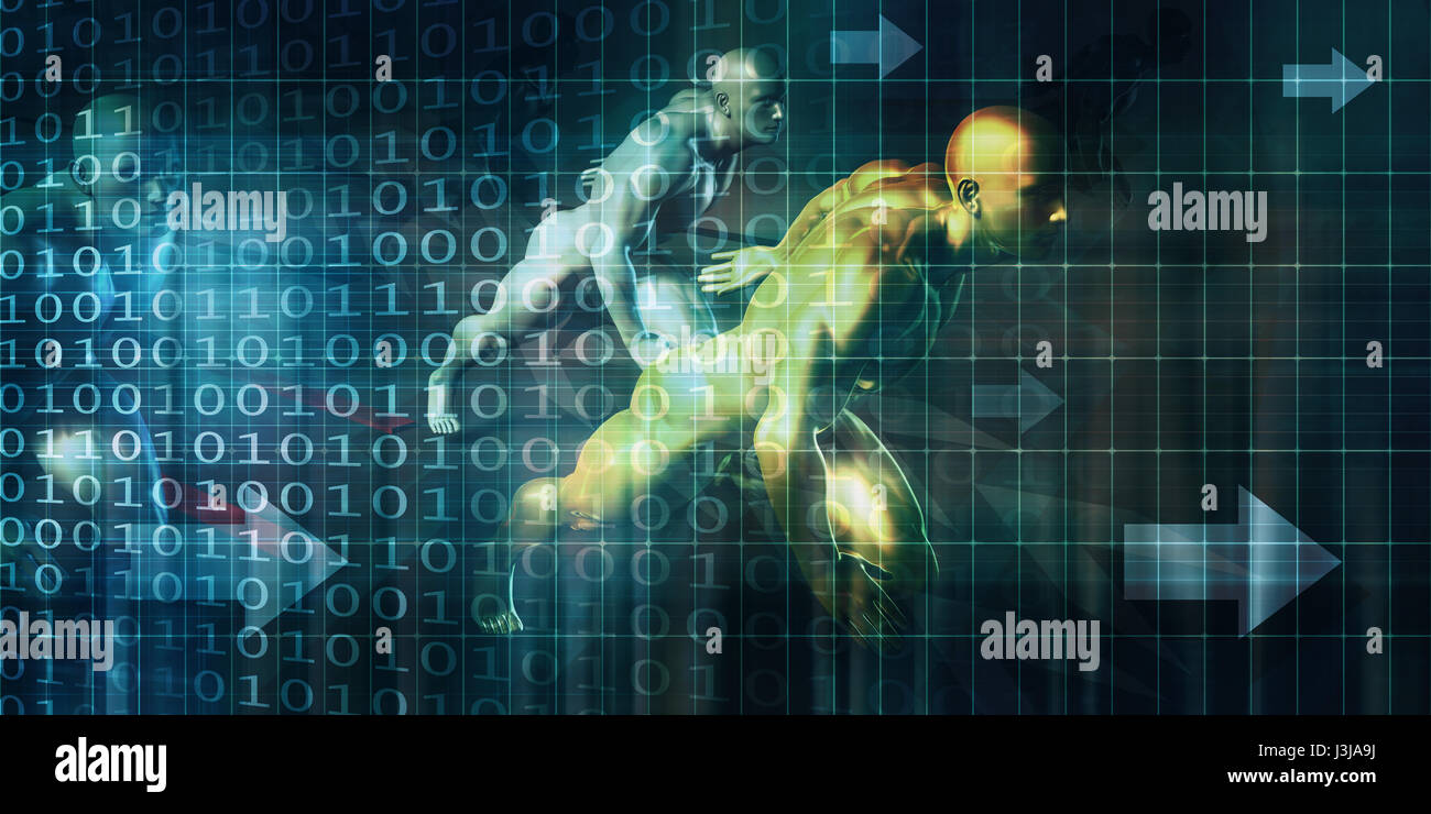 Dynamic Business Environment and High Powered Energy Art Stock Photo ...