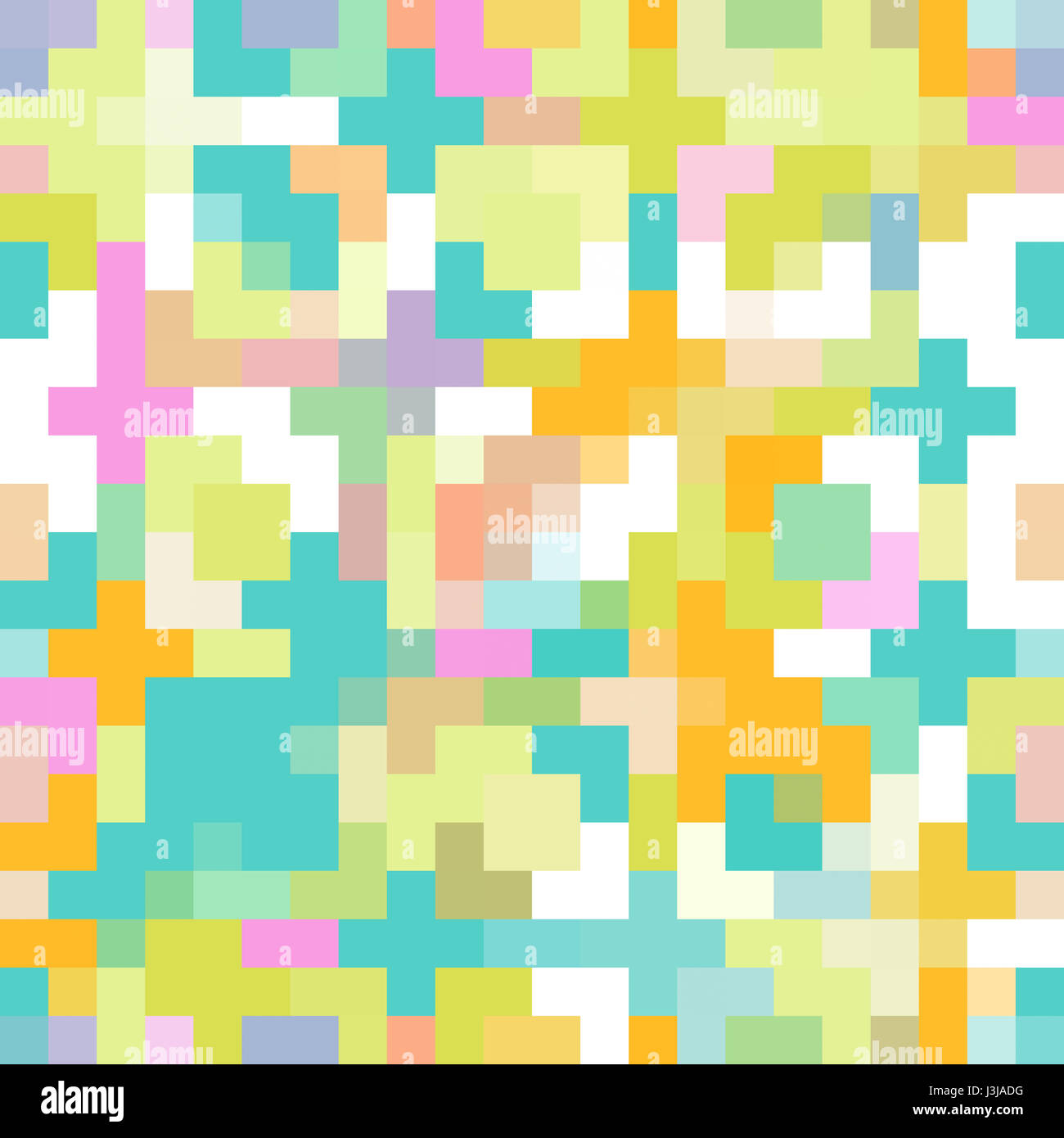 Colorful Pixel Pattern Seamless Background Art Stock Photo - Alamy