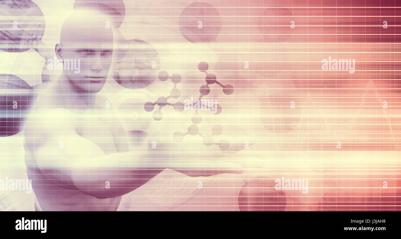 Science Background with Molecule Structure as a Scientific Concept ...