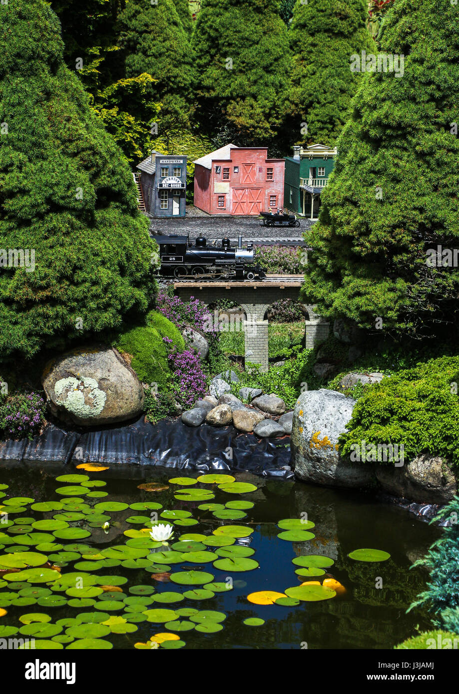 Model garden train hi-res stock photography and images - Alamy