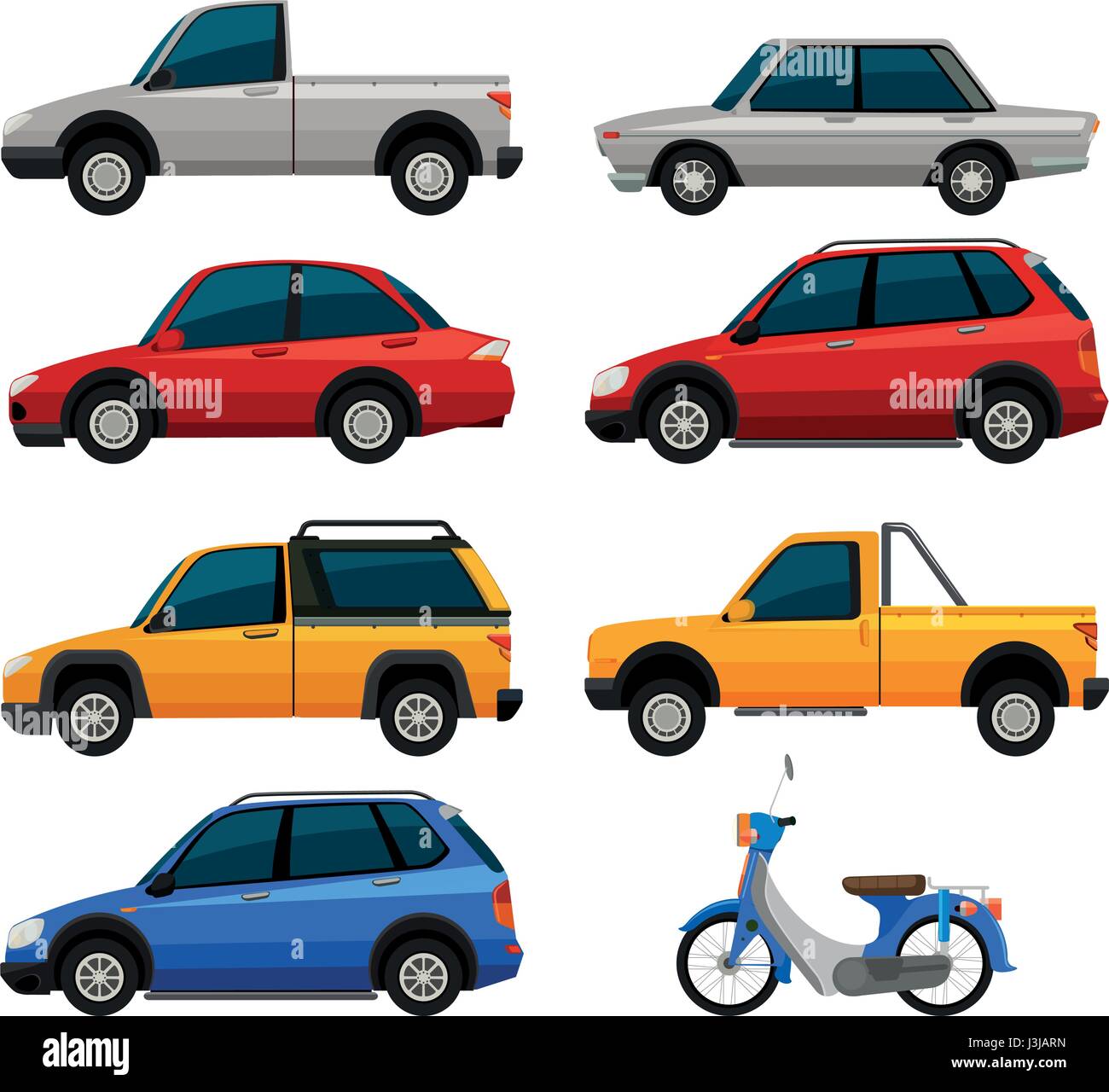 Different types of transportations illustration Stock Vector Image ...