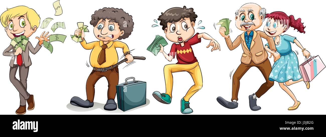 Rich people poor people Stock Vector Images - Alamy