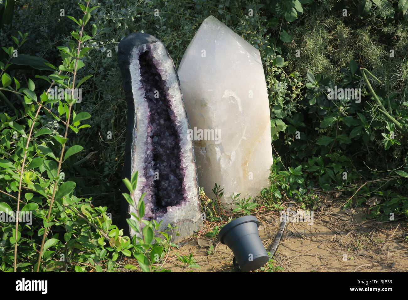 Al Noor island in Khalid lagoon, Sharjah, Dubai. 300 milion years old ...