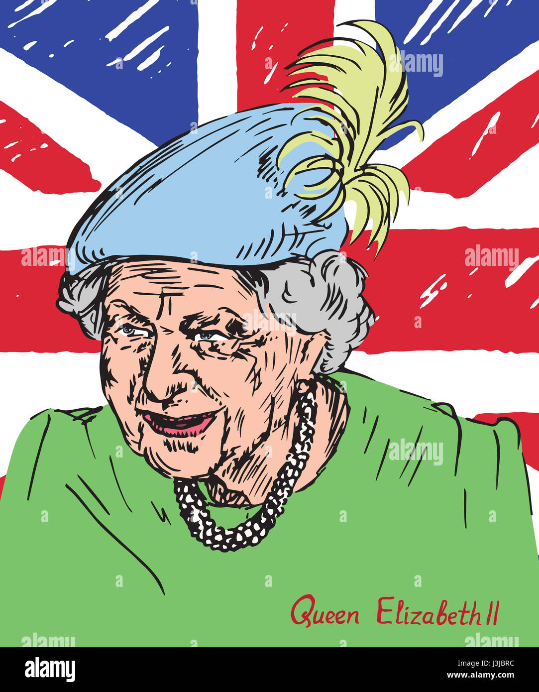 Elizabeth II (Elizabeth Alexandra Mary), Queen of the United Kingdom ...