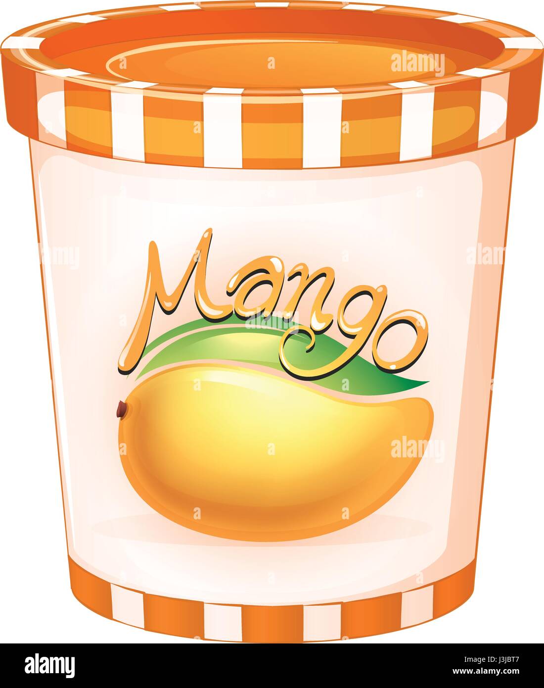Mango in orange cup illustration Stock Vector Image & Art - Alamy
