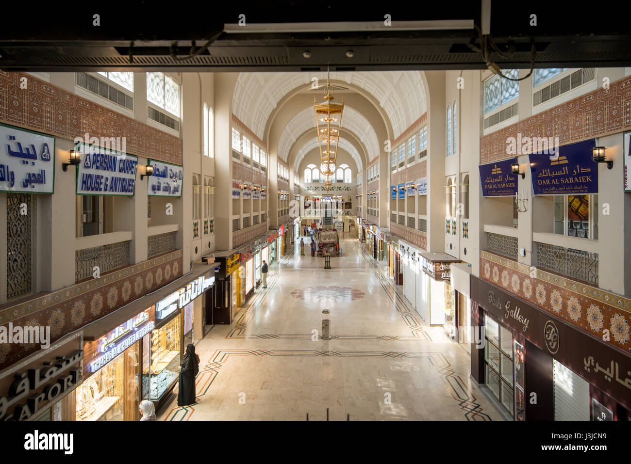 United Arab Emirates - View of the inside of Blue Souk in Sharjah Stock ...