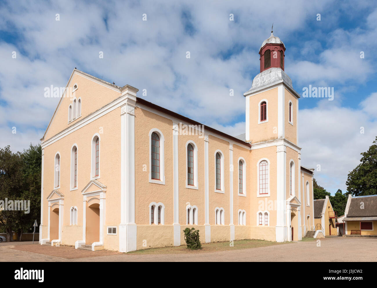 GENADENDAL, SOUTH AFRICA - MARCH 27, 2017: The historic Moravian Church ...
