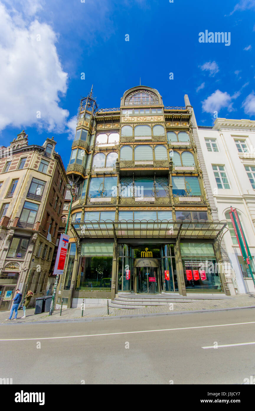 BRUSSELS, BELGIUM - 11 AUGUST, 2015: Music Instrument Museum front view ...