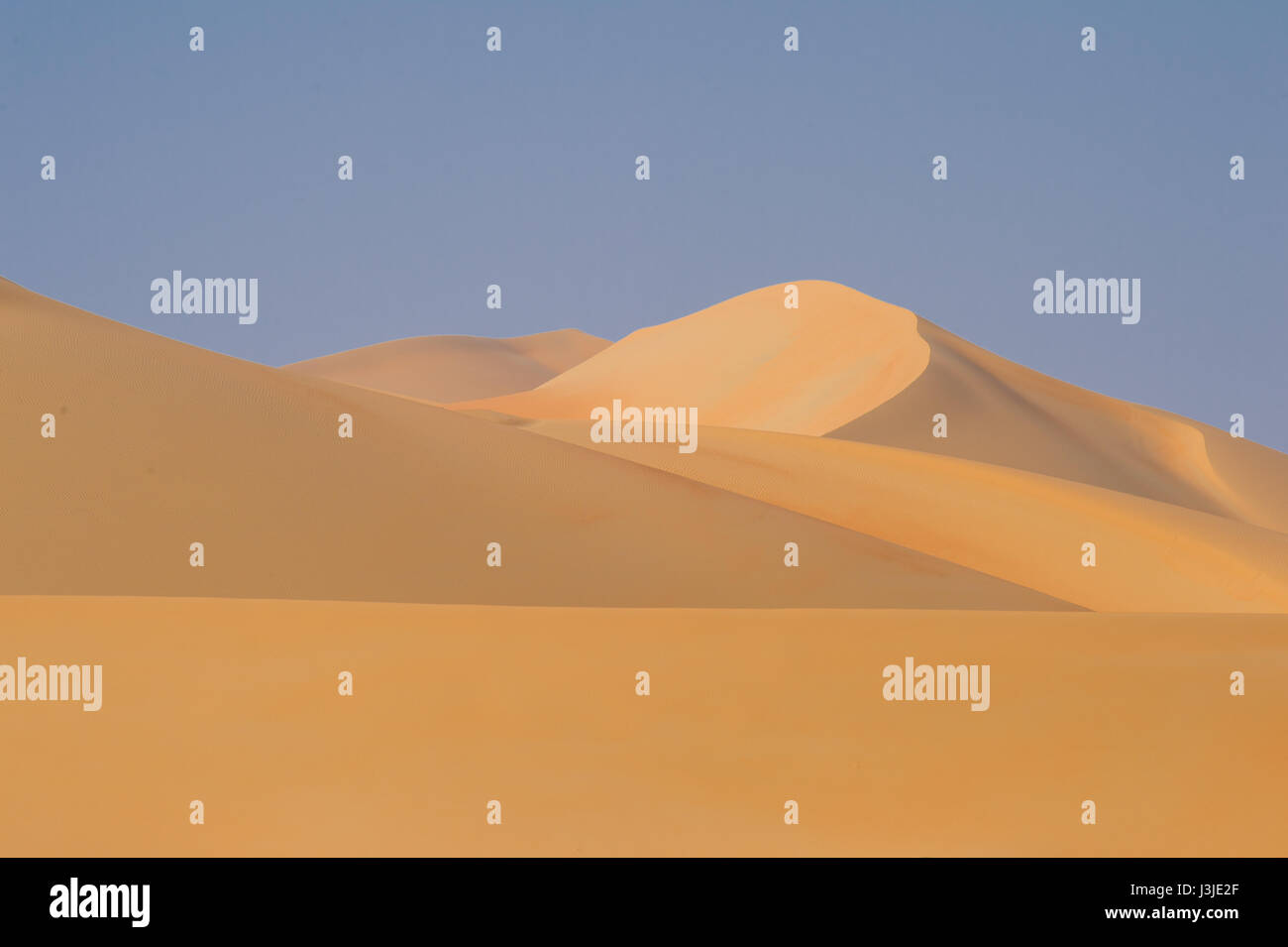 Liwa Oasis, Abu Dhabi , United Arab Emirates -, sand dunes contrast ...