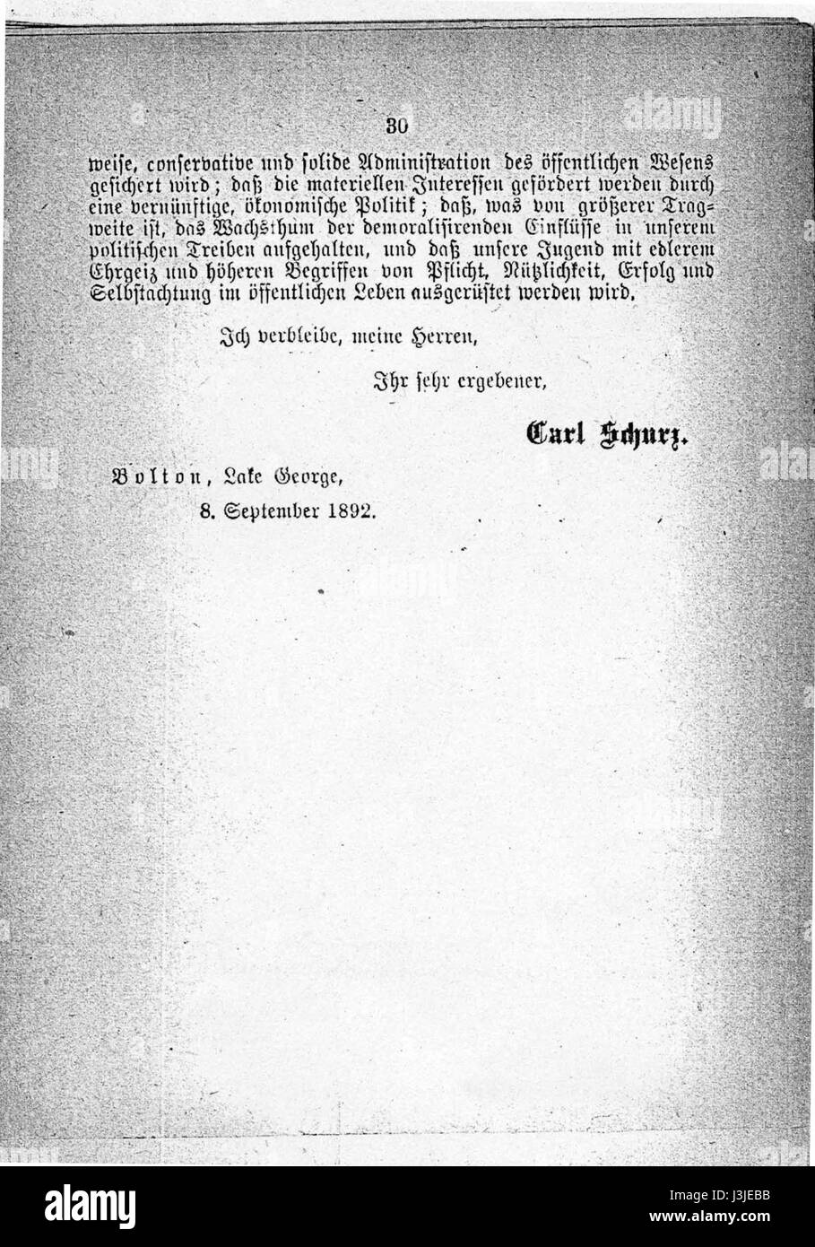 Grover Cleveland 1892 de p30 Stock Photo - Alamy