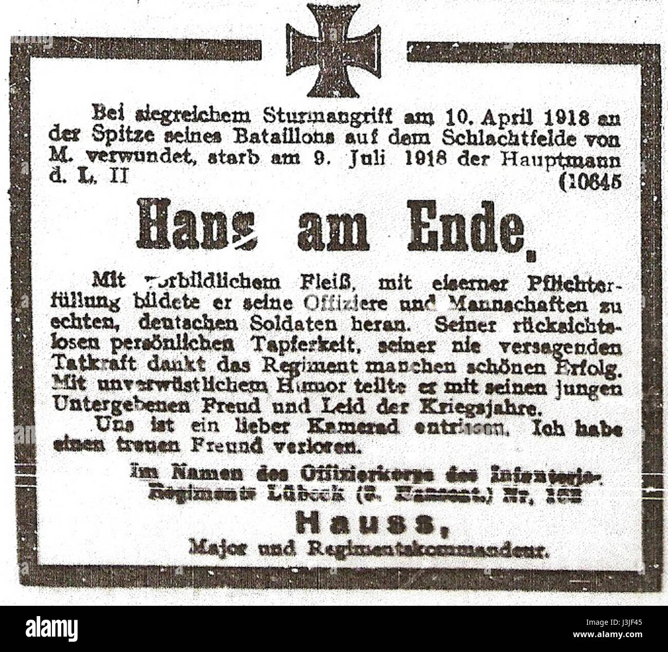 'Hans am Ende' is a historical German work, known for its exploration ...