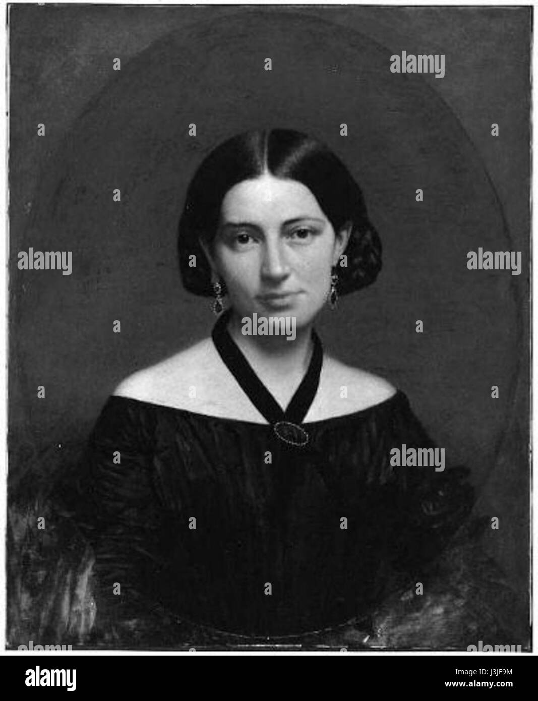 This portrait of Harriet Elizabeth Whiting Cummings, painted by Alvan ...