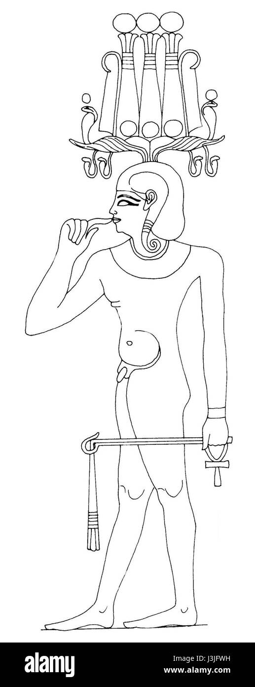 Egyptian god heka Black and White Stock Photos & Images - Alamy