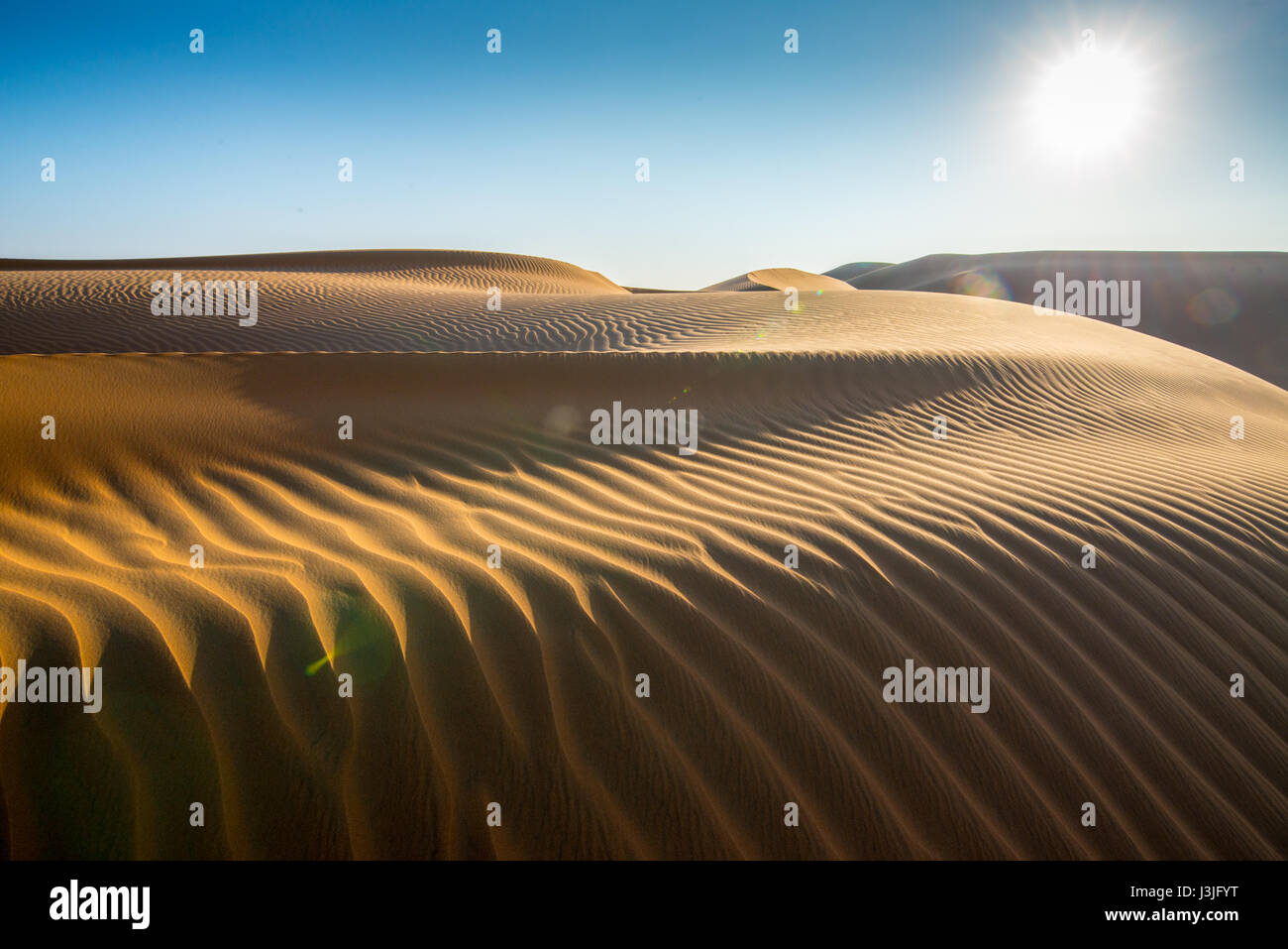 Liwa Oasis, Abu Dhabi , United Arab Emirates -, vast desert landscape ...