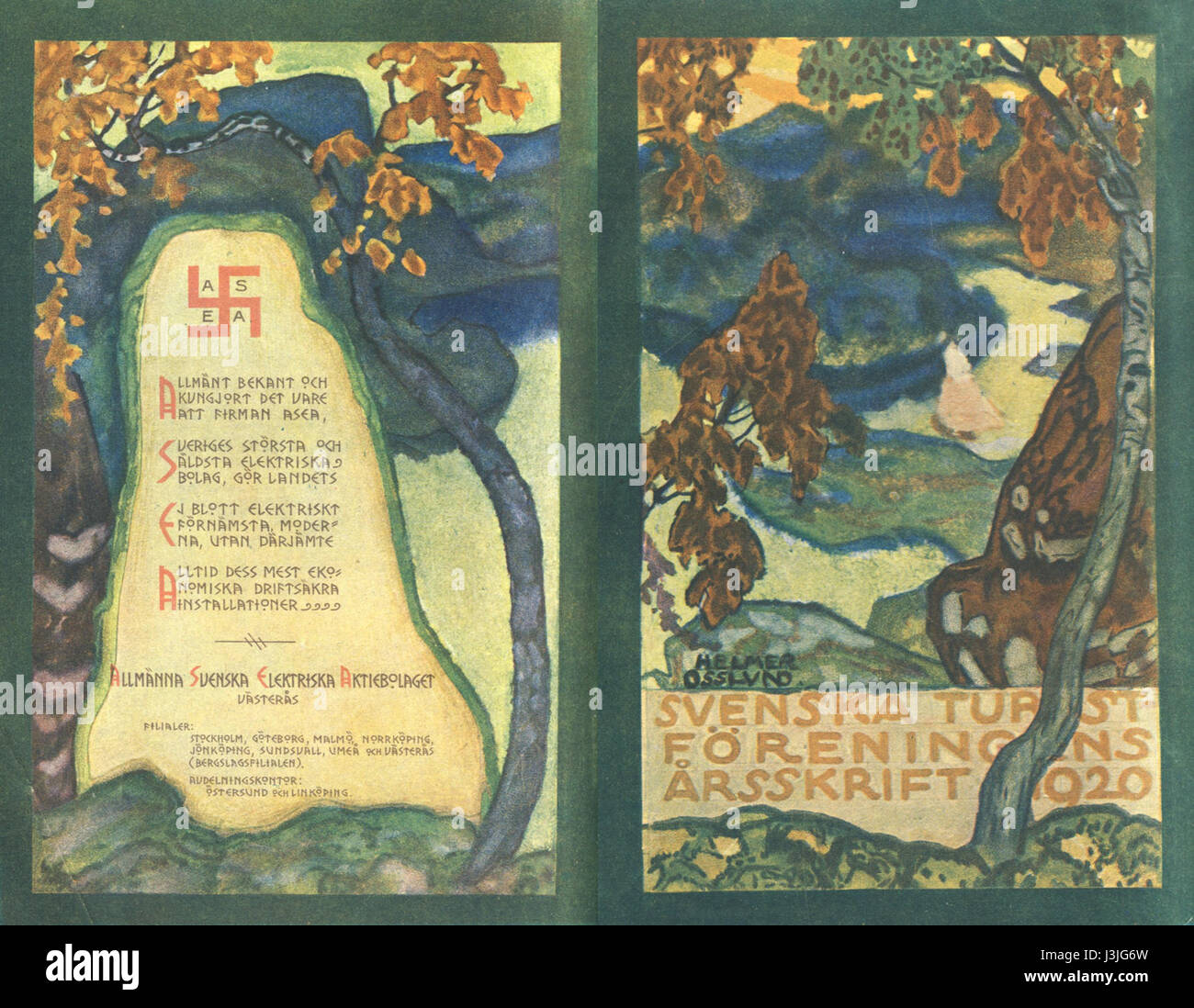 Helmer Osslund was a Swedish artist known for his landscape paintings ...