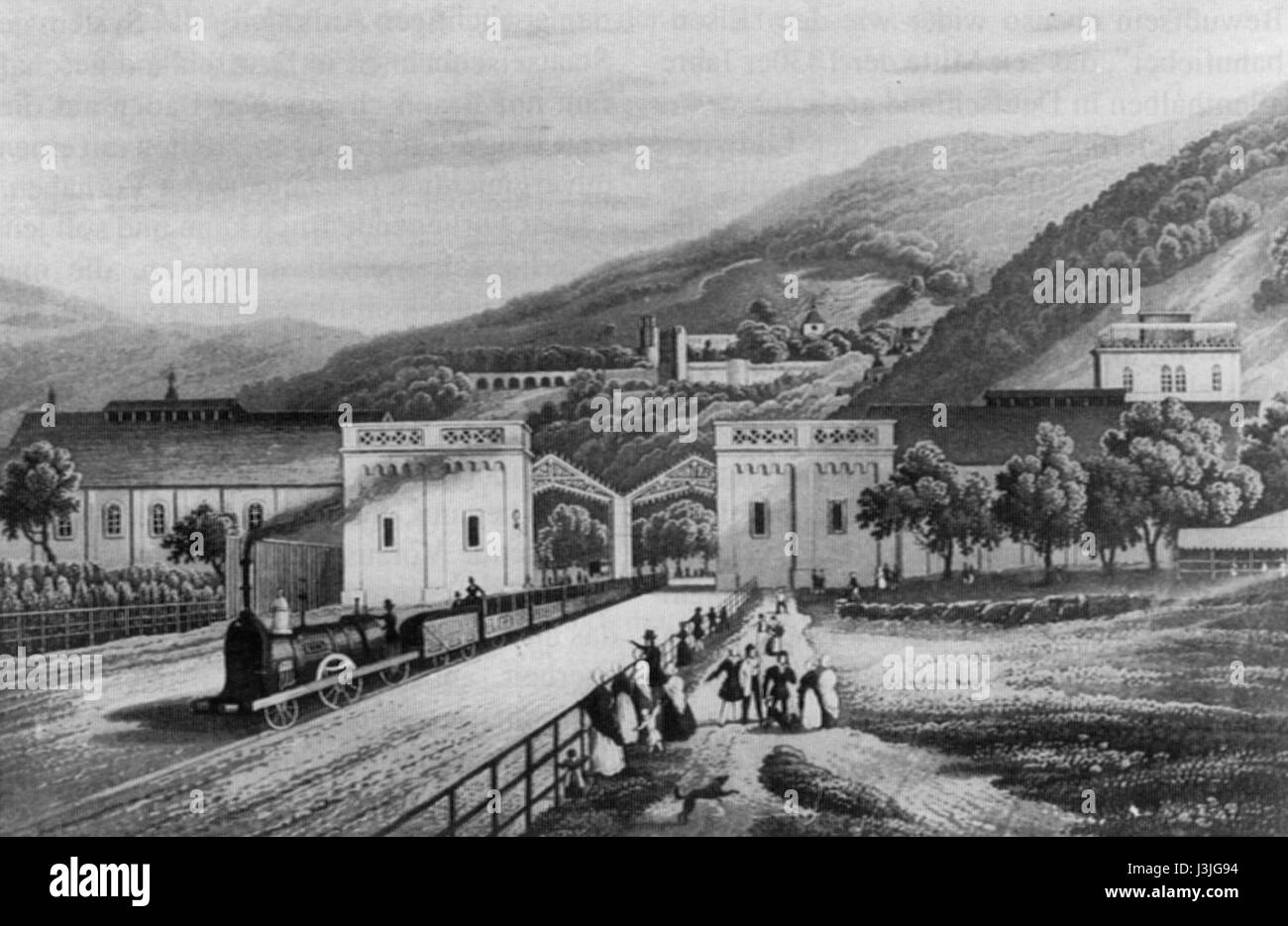 Heidelberg Station 1840 Stock Photo - Alamy