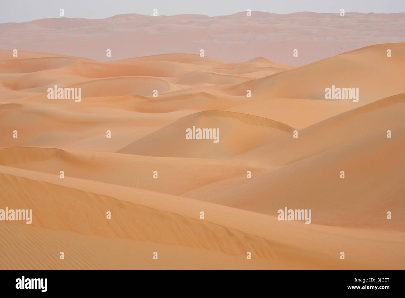 Liwa Oasis, Abu Dhabi , United Arab Emirates -i; sand dunes in desert ...