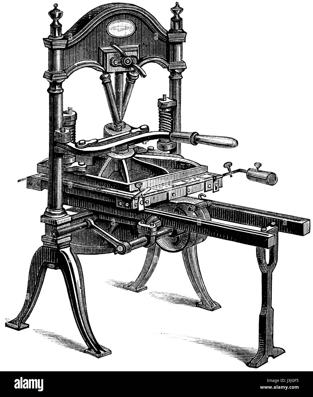 Manual press Black and White Stock Photos & Images - Alamy