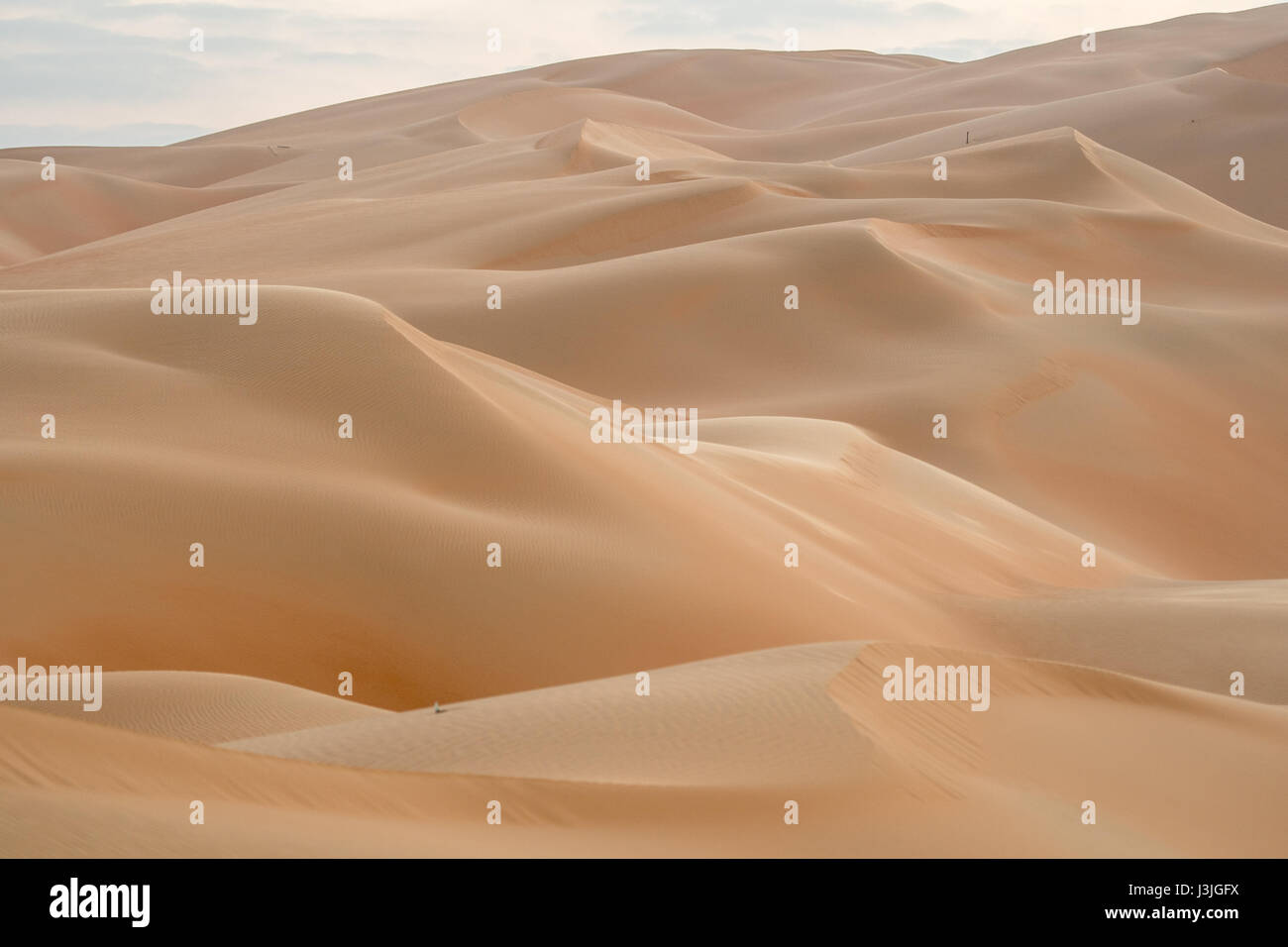 Liwa Oasis, Abu Dhabi , United Arab Emirates -i; sand dunes in desert ...