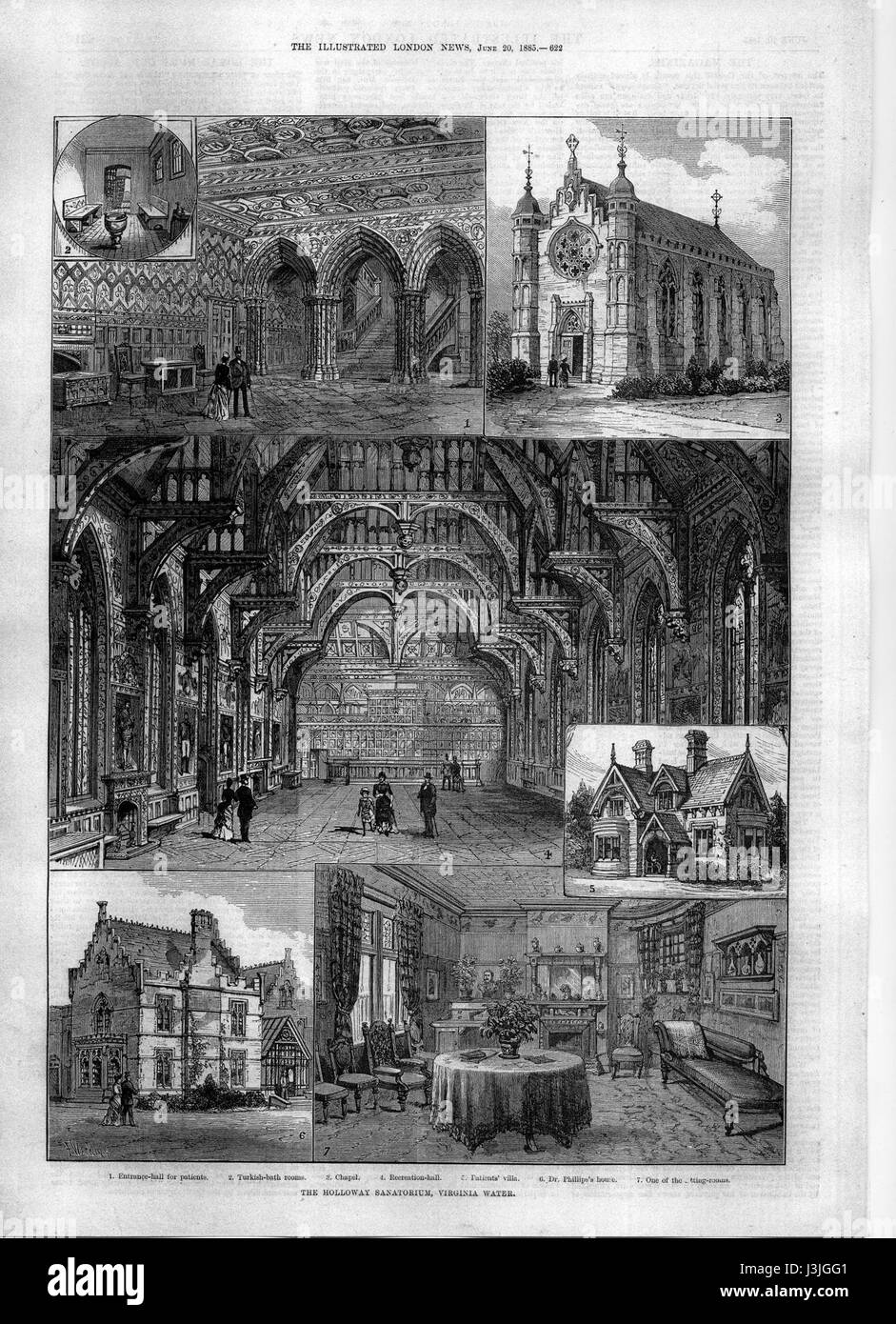 The Holloway Sanatorium, built in 1885, is located in Virginia Water ...
